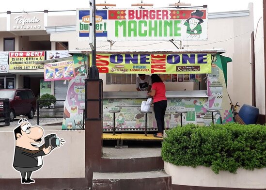 Menu at Burger Machine restaurant, Lubao