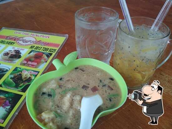 Menu at Cendol mutiara restaurant, Pekanbaru