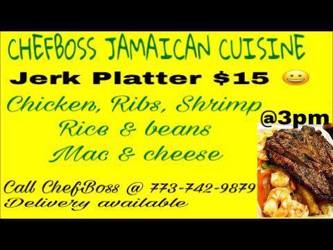 Menu at Chef Boss Jamaican cuisine, Chicago