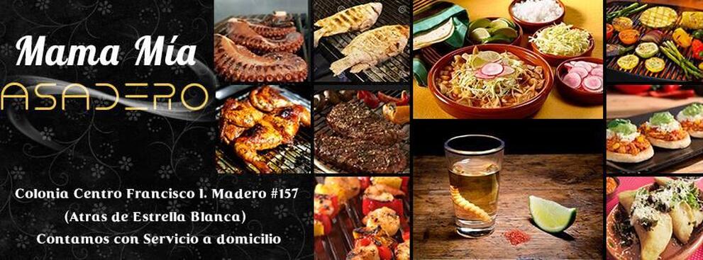 Carta del restaurante Mama Mía asaderos, Lázaro Cárdenas
