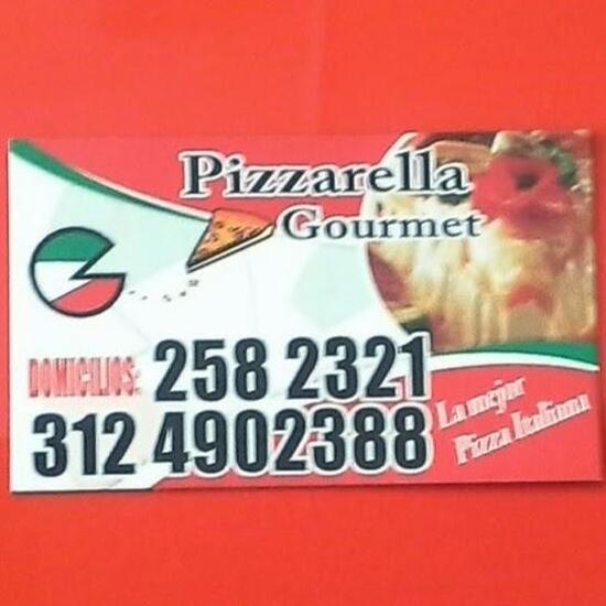 Menu at Pizzarella Gourmet restaurant, Bogotá
