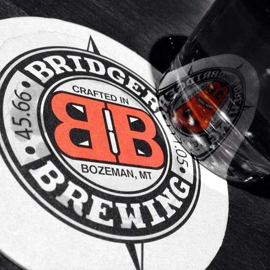 Menu at Bridger Brewing pizzeria, Bozeman