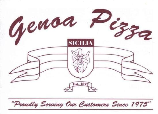 Menu at Genoa Pizza pizzeria, Sharon