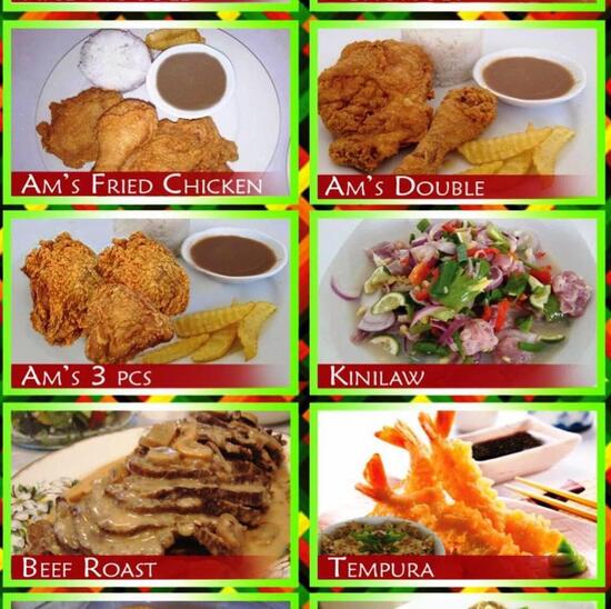 Menu at Ams Chicken Haus restaurant, Kapatagan