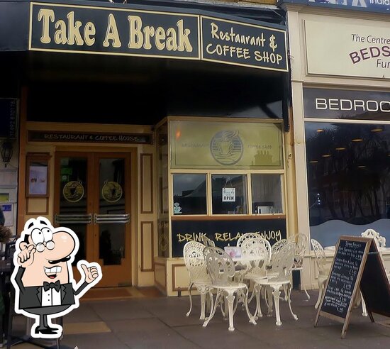 Menu at Take A Break Cafe, Llandudno