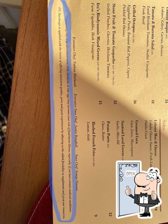 Menu at The Halyard Restaurant, Greenport, County Rd 48