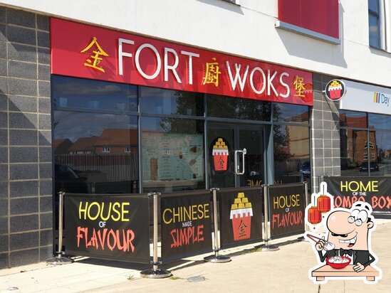 Menu at Fort Woks restaurant, Didcot