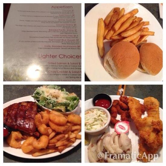 Menu at Joey's Only Seafood Restaurant, Winnipeg, McPhillips St