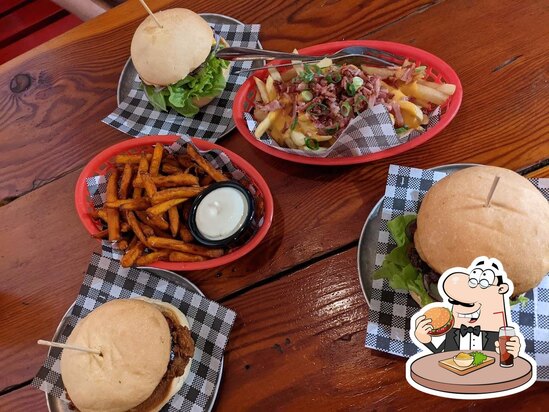 Menu at Badger & Brown's Burgerie fast food, Hervey Bay