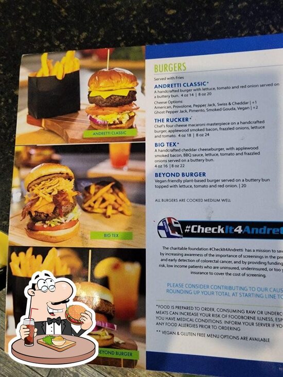 Andretti Indoor Karting & Games Orlando in Orlando - Restaurant menu ...