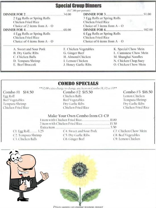 Sunflower Restaurant, Mannville - Restaurant menu, prices and reviews