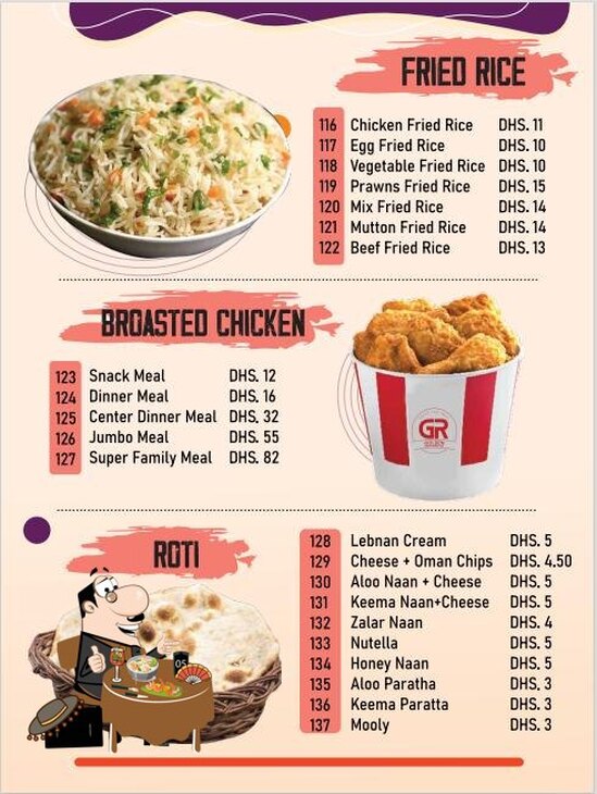 Golden Restaurant FZC - Restaurant menu, prices and reviews