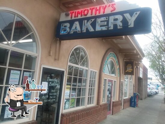 Menu at Timothy's Bakery, Woodland