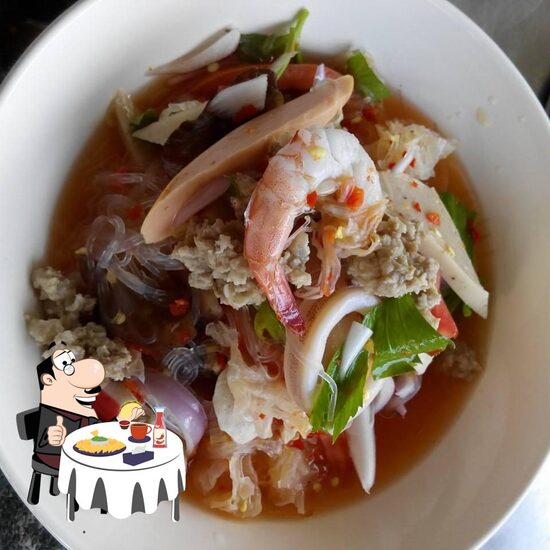 Menu at น้องลี่ยำยำ restaurant, Ban Rai