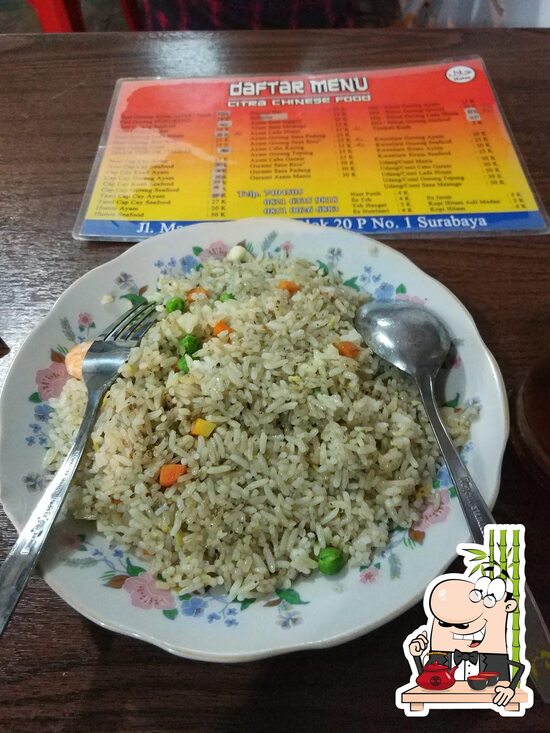 Menu at Citra Chinese Food restaurant, Surabaya