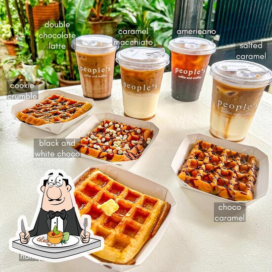 Menu at People's Coffee and Waffles, Bay