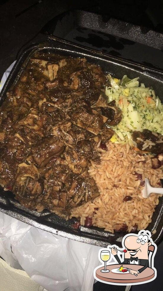 Menu at Golden Krust restaurant, City of Orange