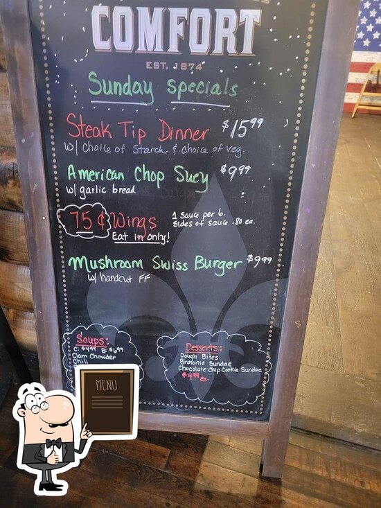 Menu at Red Maple Inn pub & bar, Guilford
