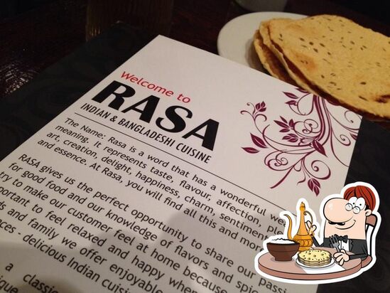 Menu at Rasa restaurant, Birmingham, 3 Alcott Lane