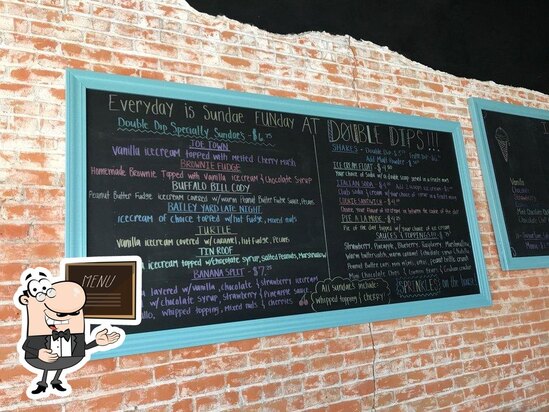 Menu at Double Dips Ice Creamery pub & bar, North Platte