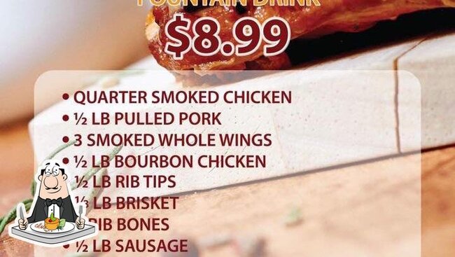 Menu at Prime BBQ Smokehouse, Monroe
