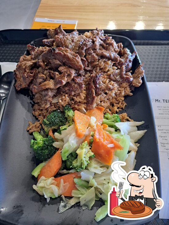 Menu at Mr. Teriyaki restaurant, San Antonio