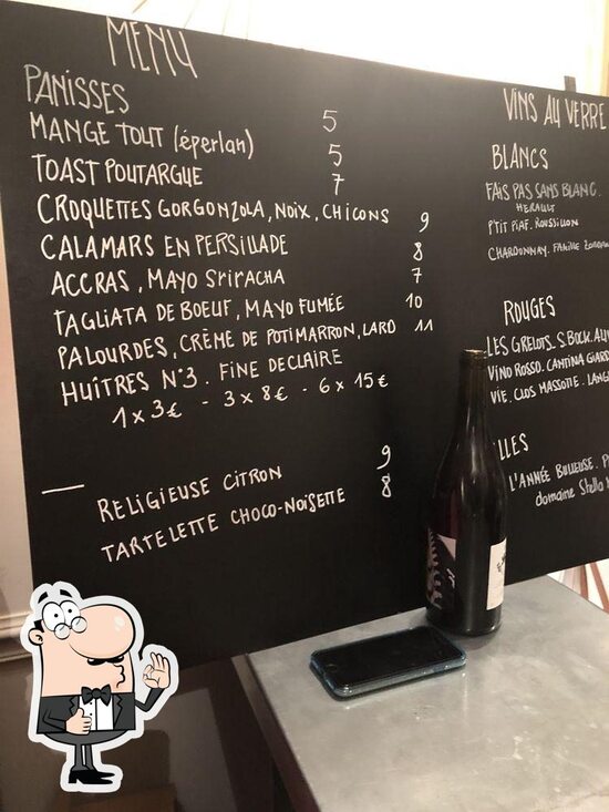 Menu au Le Bain des Dames, Bruxelles