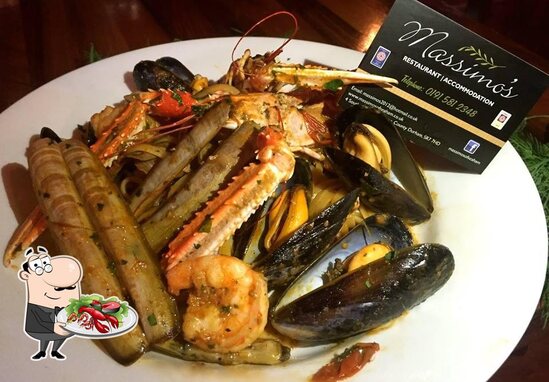 Menu at Massimos Restaurant, Seaham