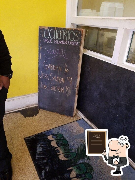 Menu at Ocho Rios restaurant, Cleveland