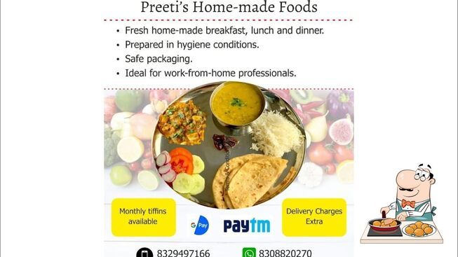 Menu at Preeti's Tiffin Services, Pune