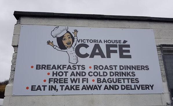 Menu at Victoria House Cafe, Tredegar
