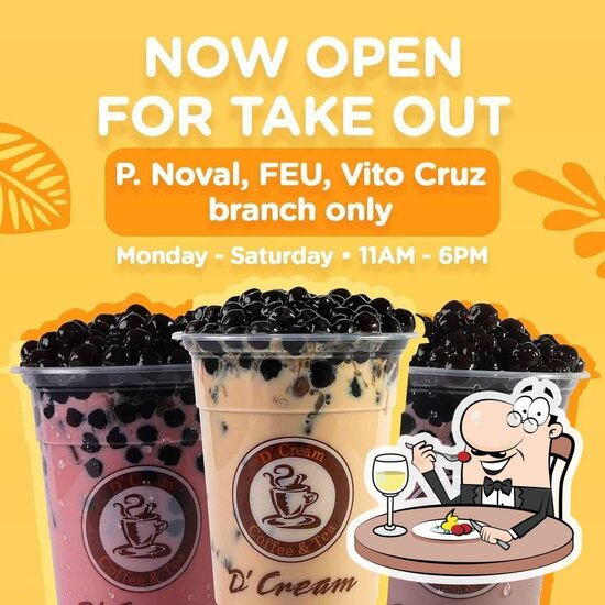D'Cream Coffee & Tea, Manila - Restaurant menu, prices and reviews