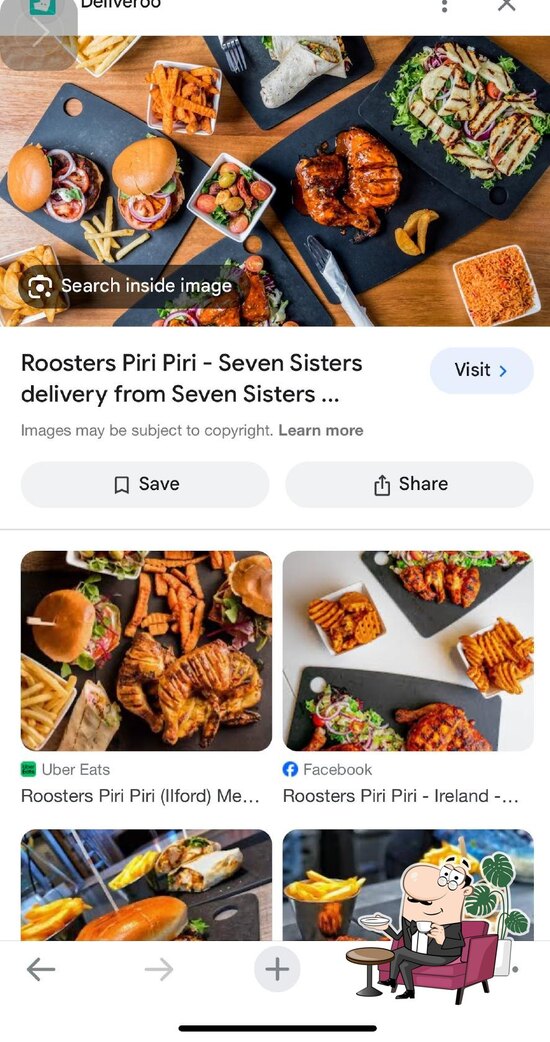 Menu at Roosters Piri Piri (Seven Sisters) restaurant, London