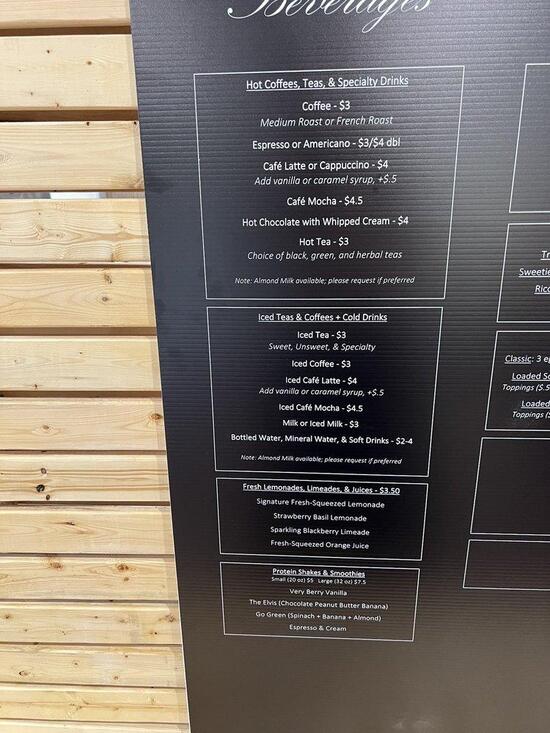 Menu at Heirloom Cafe & Market, Tomball