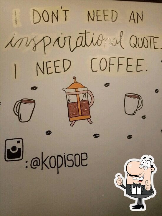 Menu at Kopi Soe Panakkukang cafe, Makassar