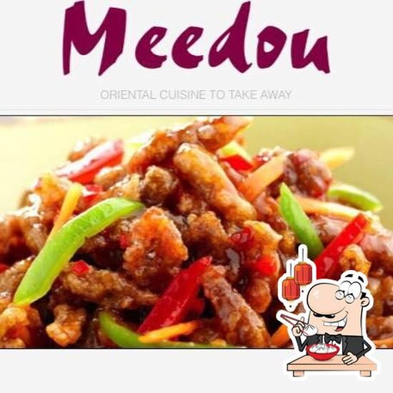 Menu at Meedou fast food, Luton