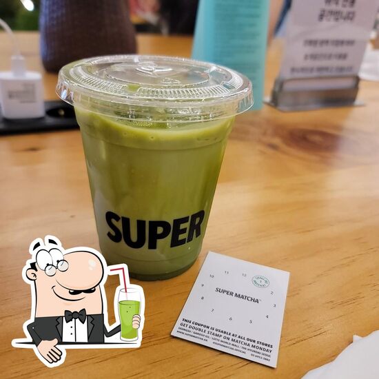 Menu at Super Matcha cafe, Seoul, Yeouido-dong
