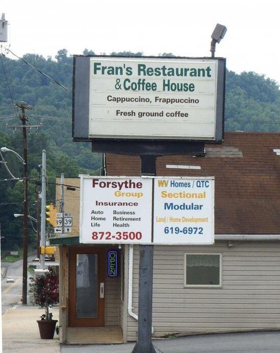Menu at Fran's Family Restaurant, Summersville