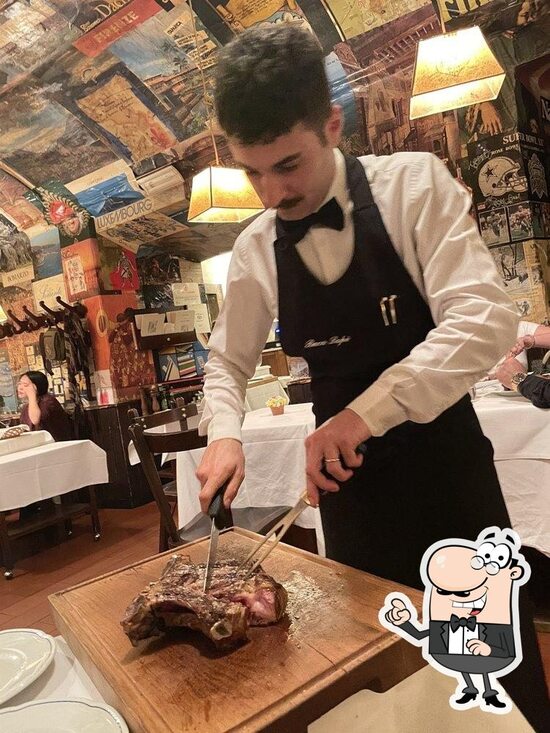 Menu at Buca Lapi restaurant, Florence