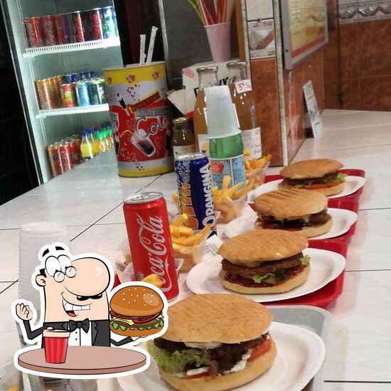 Menu at Top Burger fast food, Digne