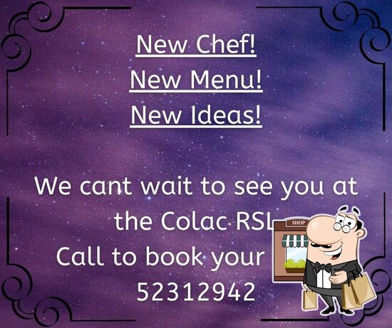 Menu at Colac RSL restaurant, Colac