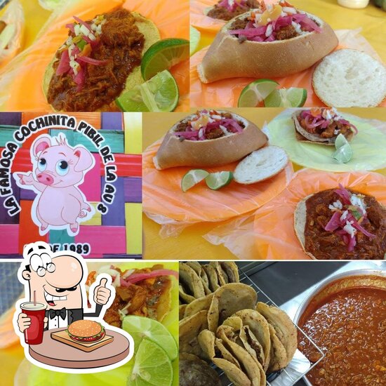 Menu at La famosa cochinita pibil de la av.8 restaurant, Mexico