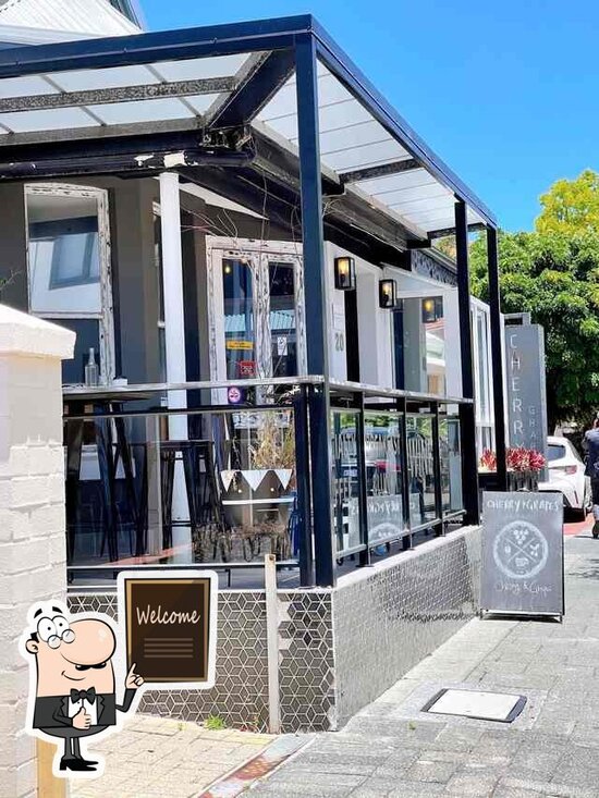 Menu at Cherry and Grapes cafe, West Perth
