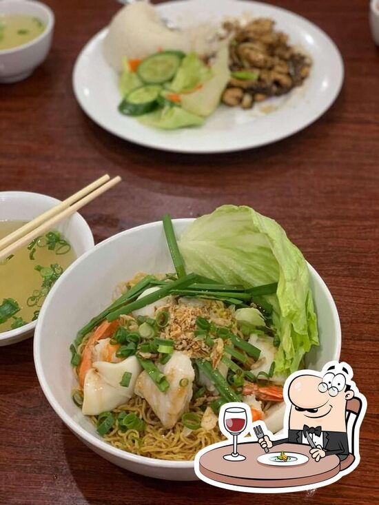 Menu at Pho Anna restaurant, Cabramatta