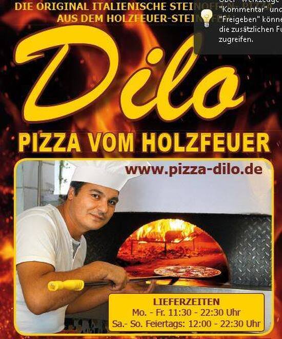 Menu at Pizzeria Dilo, Witten, Schleiermacherstraße 32