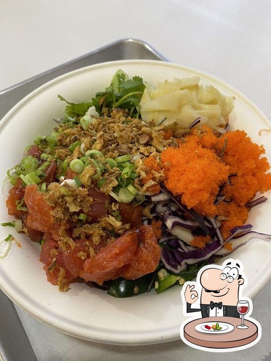 Menu at Poke Island restaurant, Pinellas Park