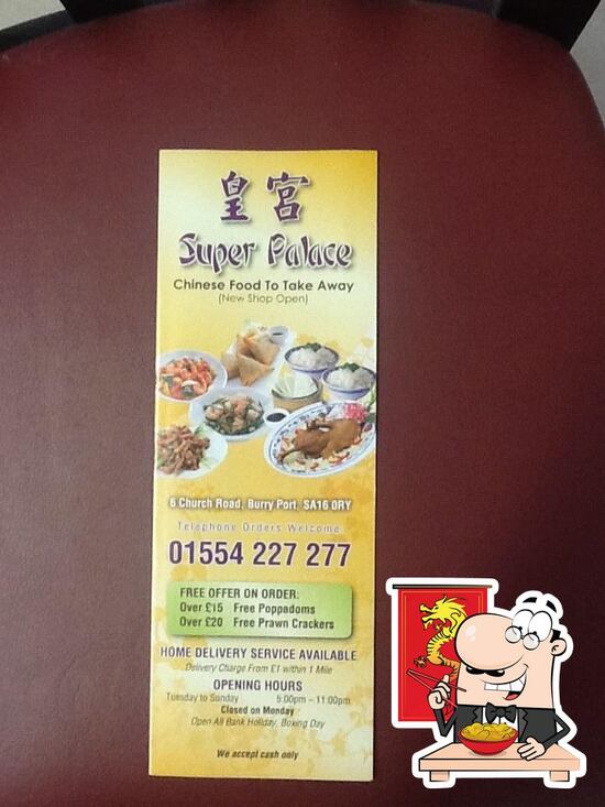 Super Palace, Burry Port - Restaurant menu, prices and reviews