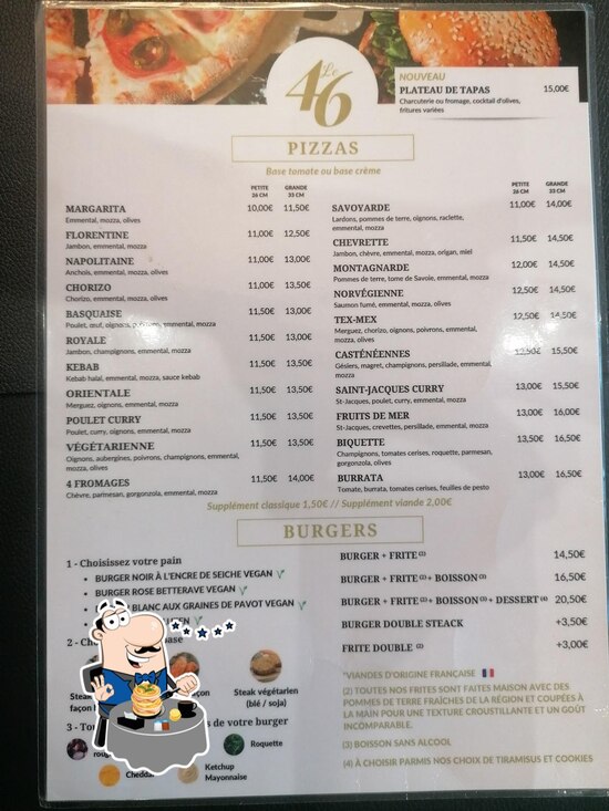 Restaurant pizzeria Le 46, Castanet-Tolosan - Restaurant menu and reviews