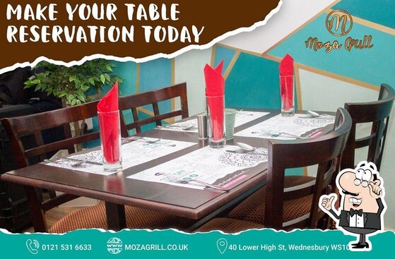 Menu at Moza Kitchen restaurant, Wednesbury