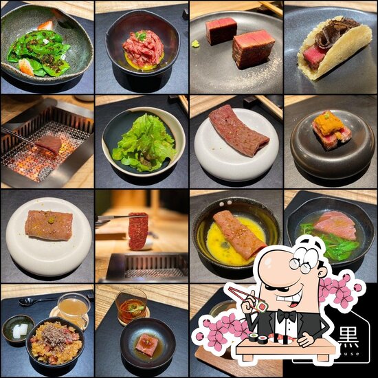 Menu at Kuro ox Yakiniku restaurant, Bangkok